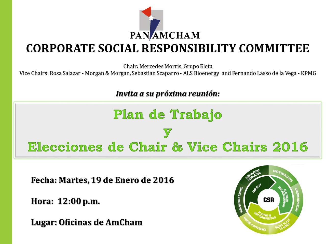 Corporate Social Responsibility Committee | Panamcham